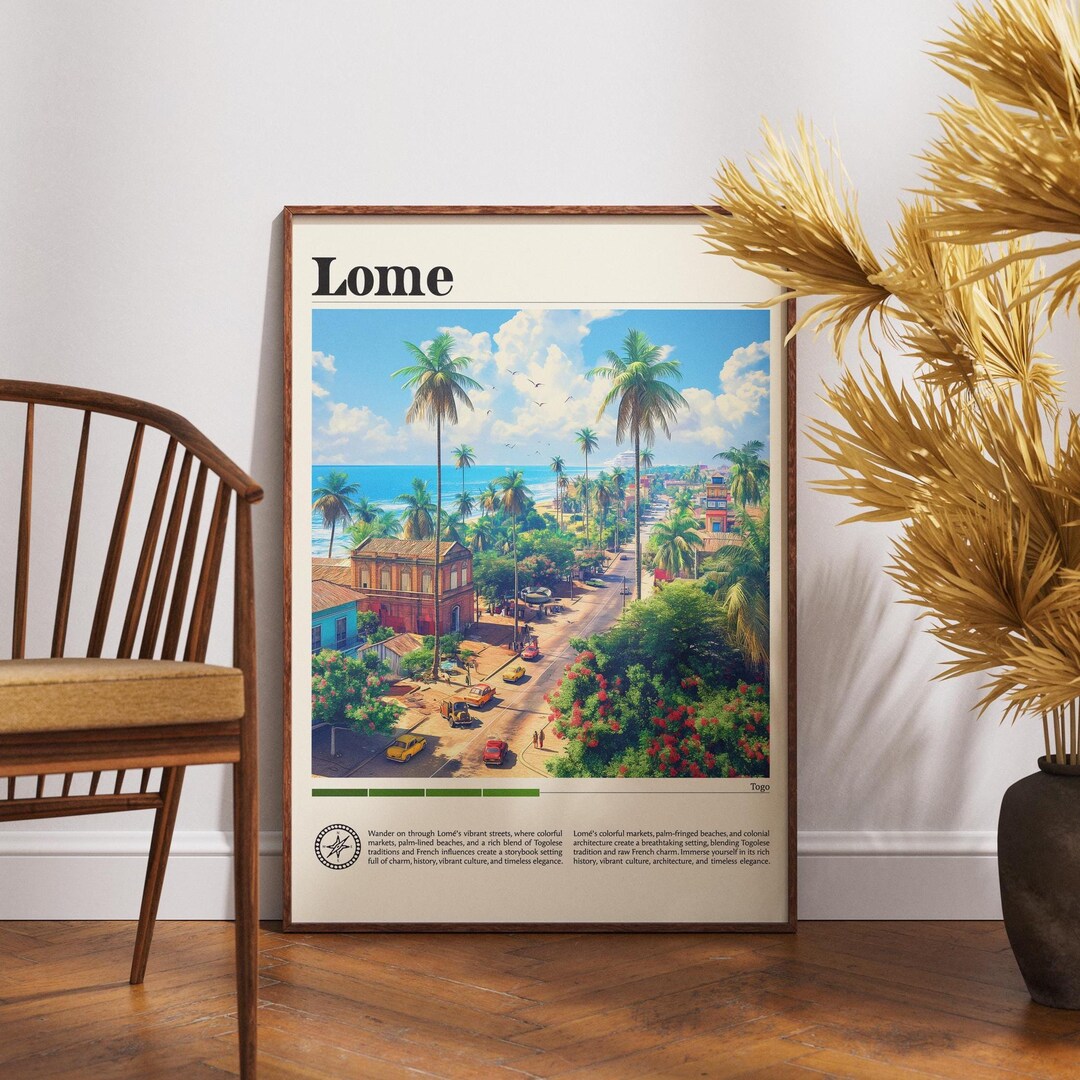 Lome Poster, Togo Print, Lome Travel Wall Art, Africa Travel Art, Togo ...