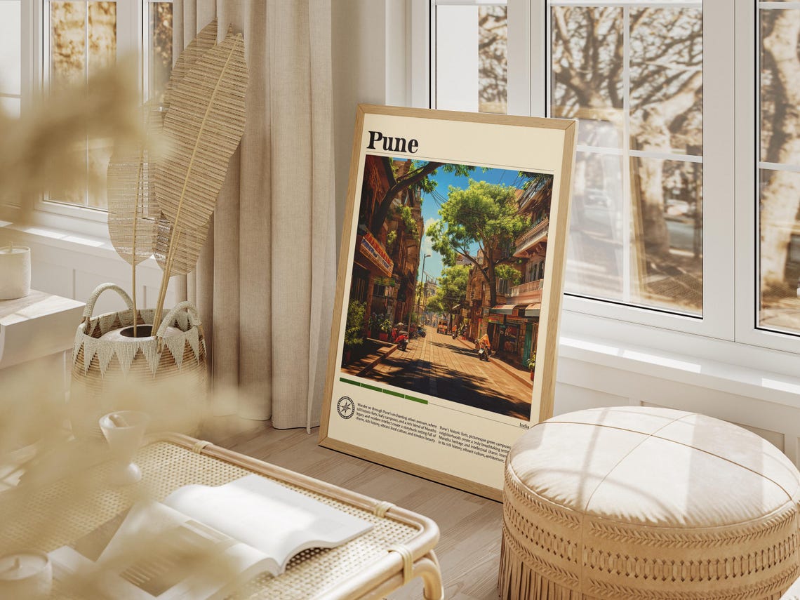 Pune Travel Print - India, Pune Poster, India Poster, Travel Wall Art ...