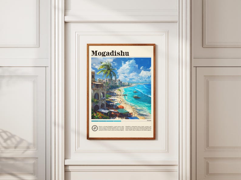 Mogadishu Poster, Somalia Print, Mogadishu Travel Art, Africa Travel ...
