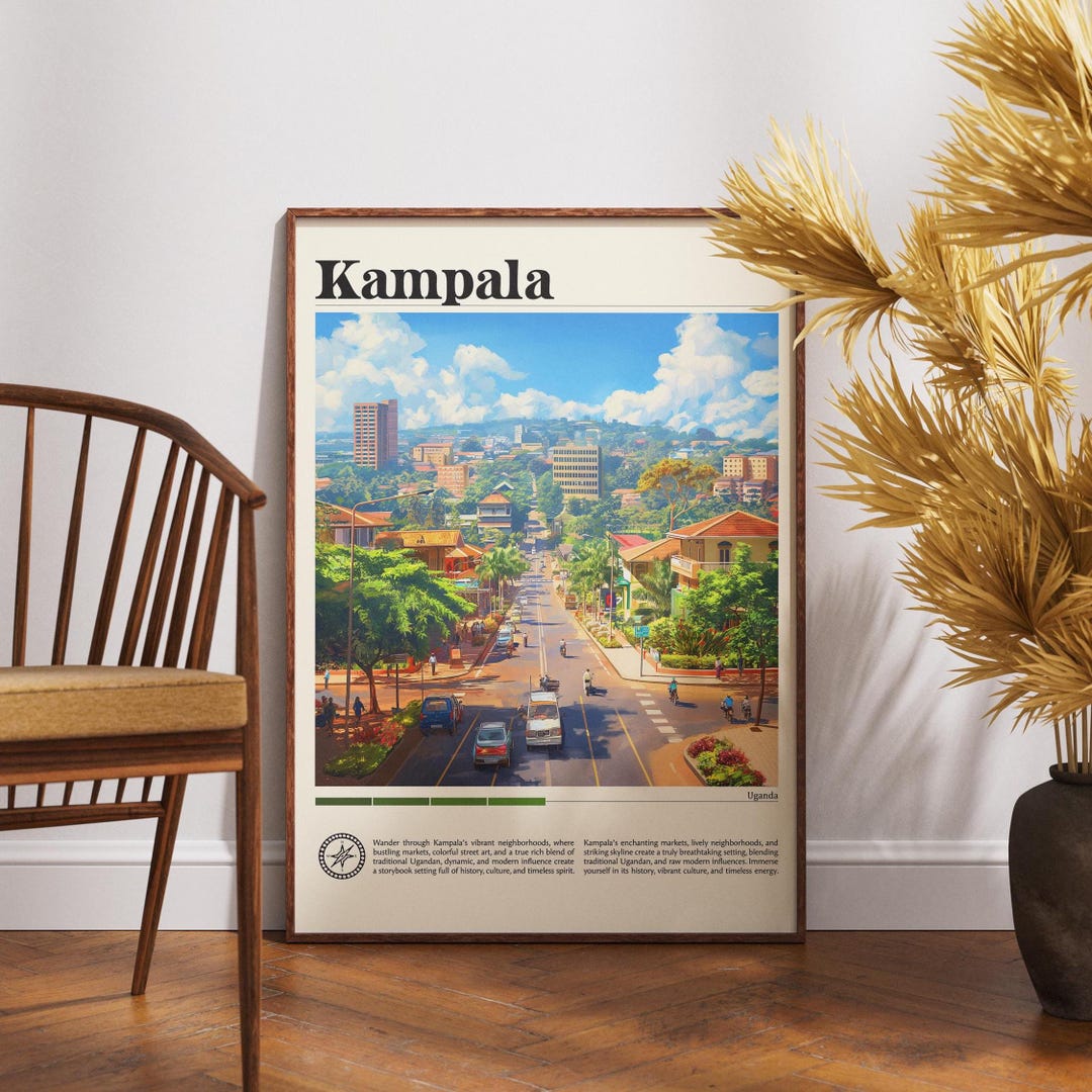 Kampala Travel Print, Uganda Wall Art, Kampala Poster, Uganda Travel ...