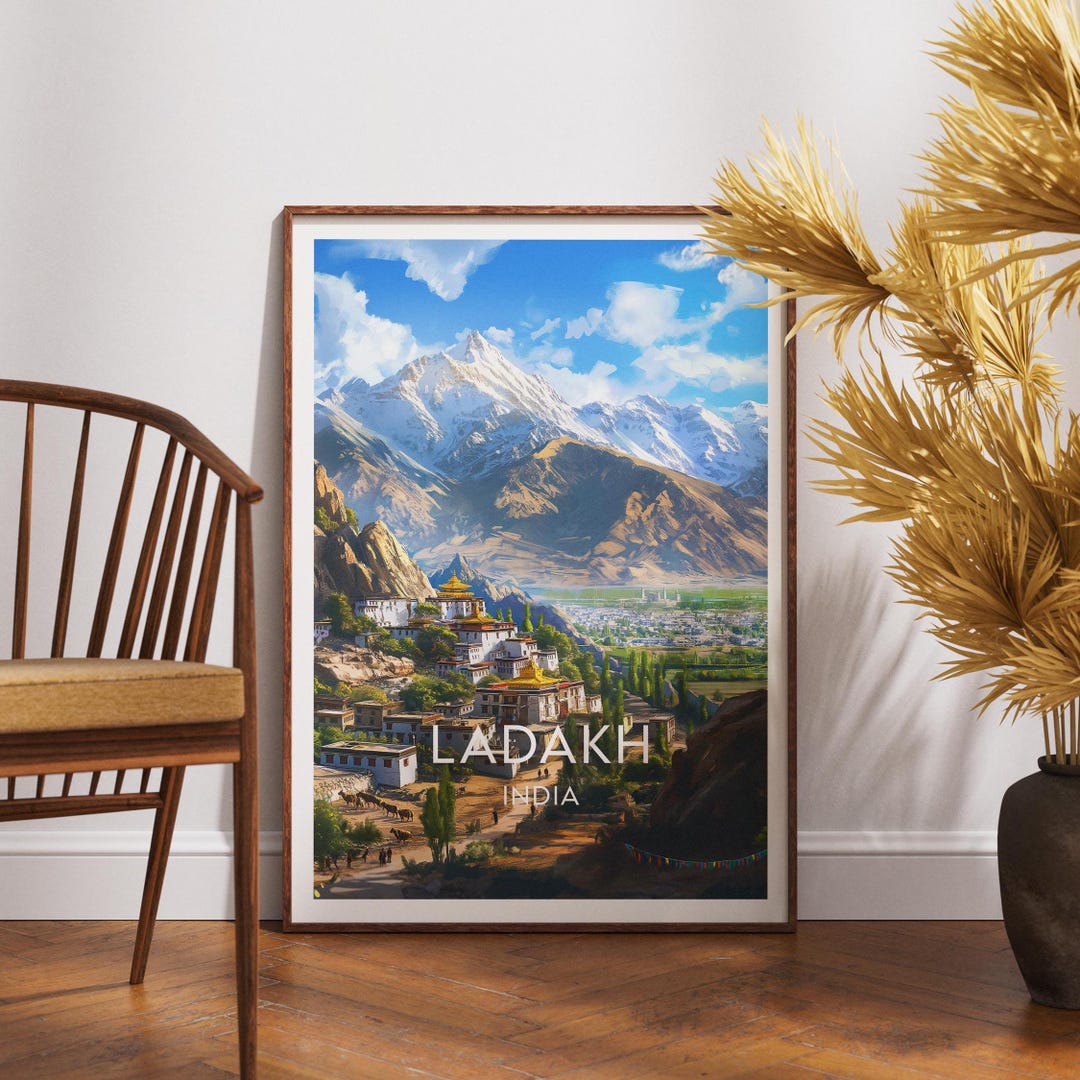 Ladakh Travel Print - India, Ladakh Poster, India Poster, Travel Wall ...