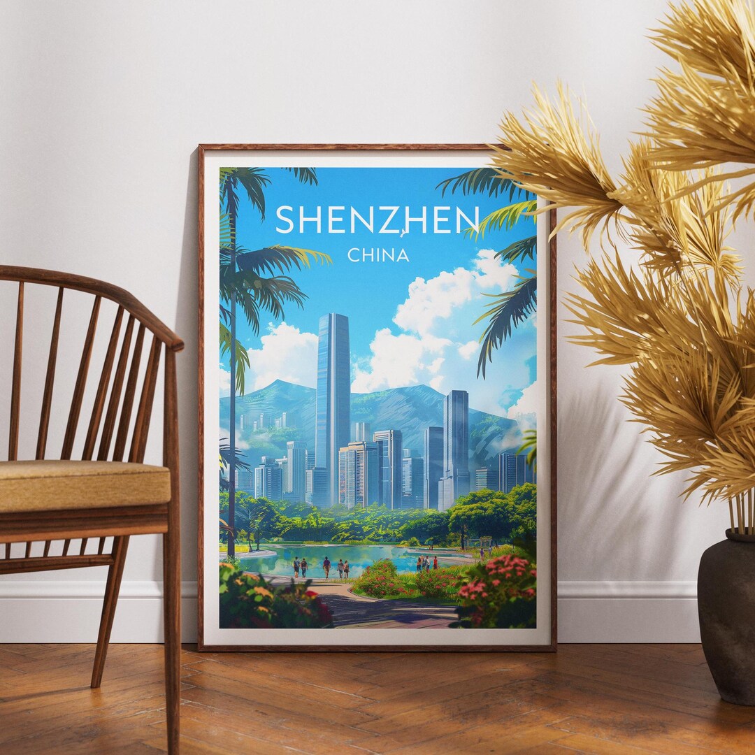 Shenzhen Travel Print - China, Shenzhen Poster, China Poster, Travel ...