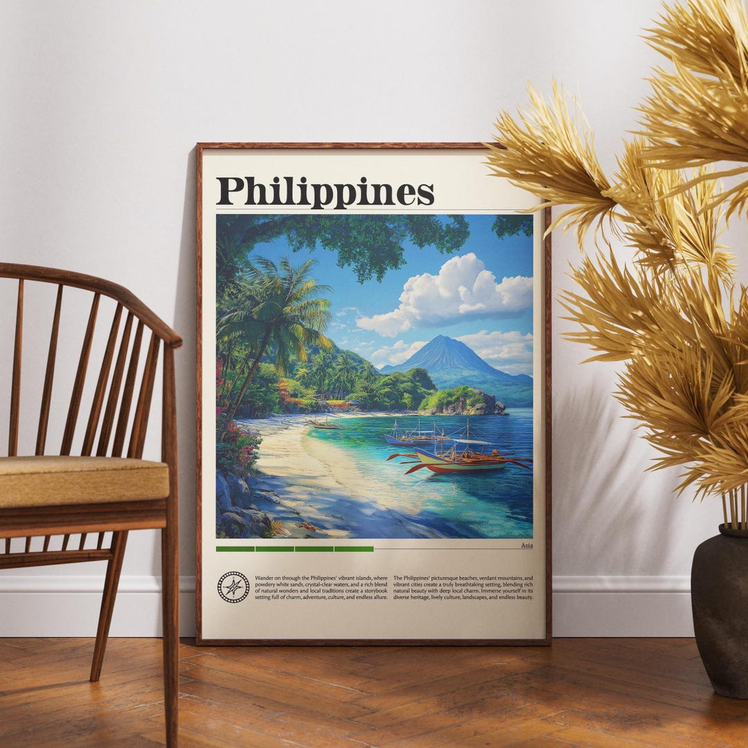 Philippines Travel Print - Asia, Philippines Poster, Travel Wall Art ...