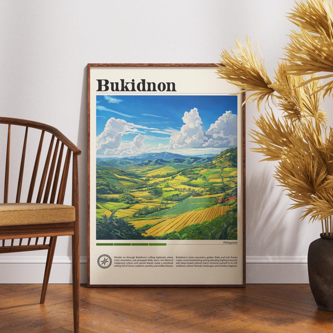 Bukidnon Travel Print - Philippines,bukidnon Poster, Philippines Poster ...