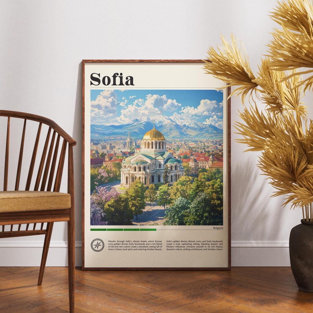 Sofia Travel Print - Bulgaria, Sofia Poster, Bulgaria Poster, Travel Wall Art, Bulgaria Print ...