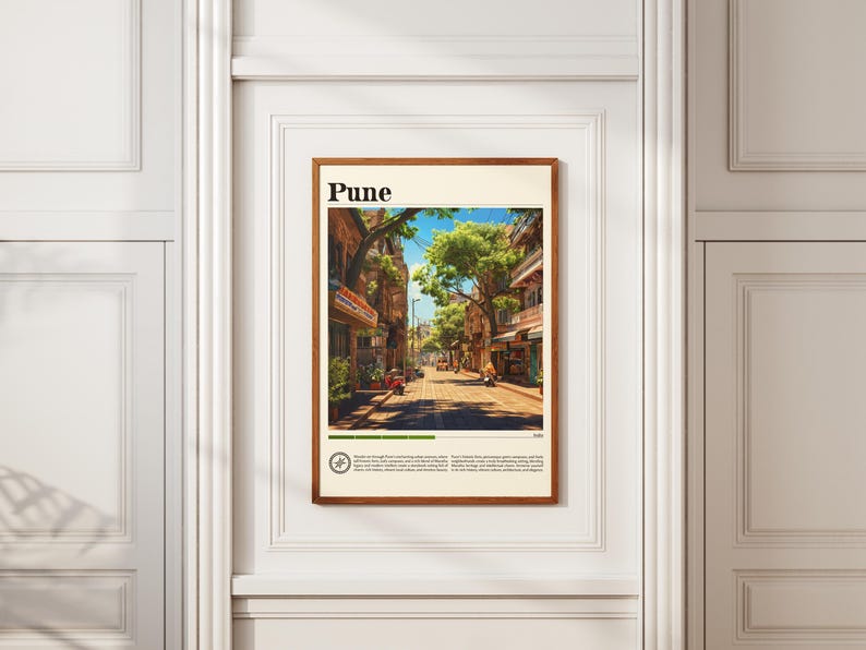 Pune Travel Print - India, Pune Poster, India Poster, Travel Wall Art ...