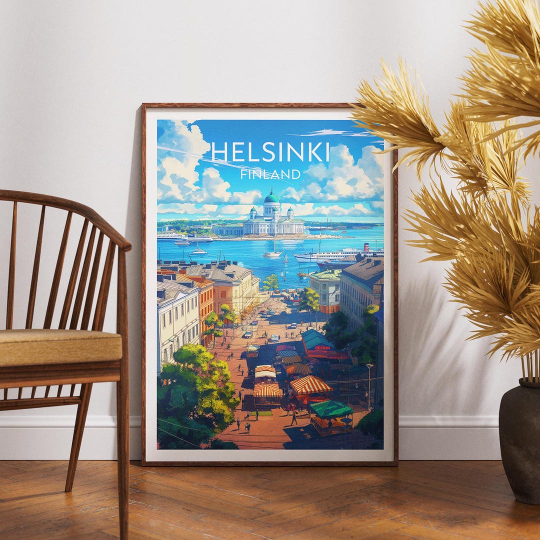 Helsinki Travel Print - Finland, Helsinki Poster, Finland Poster ...