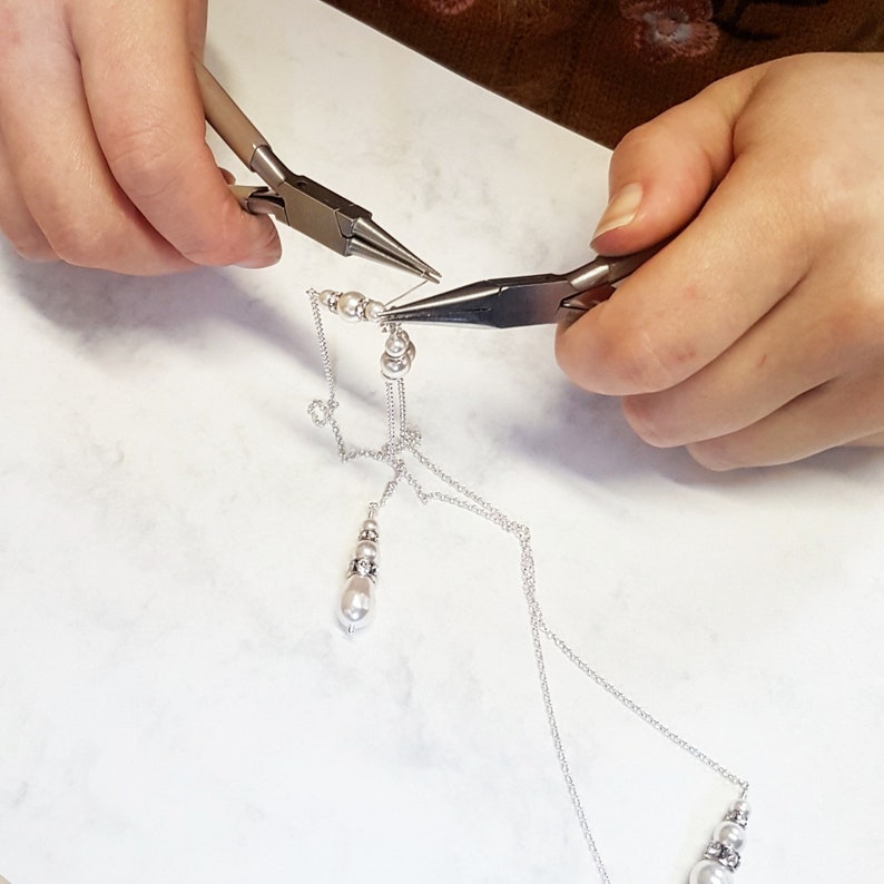 Threader Earrings with Freshwater Pearls Sterling Silver | Etsy