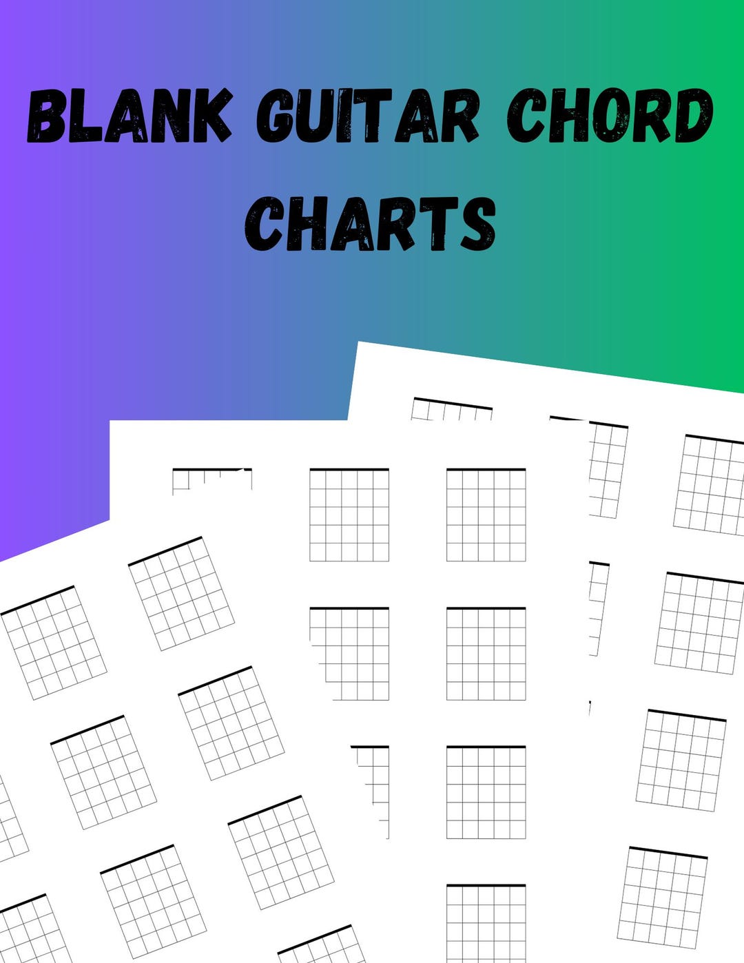 Blank Guitar Chord Sheet - Etsy