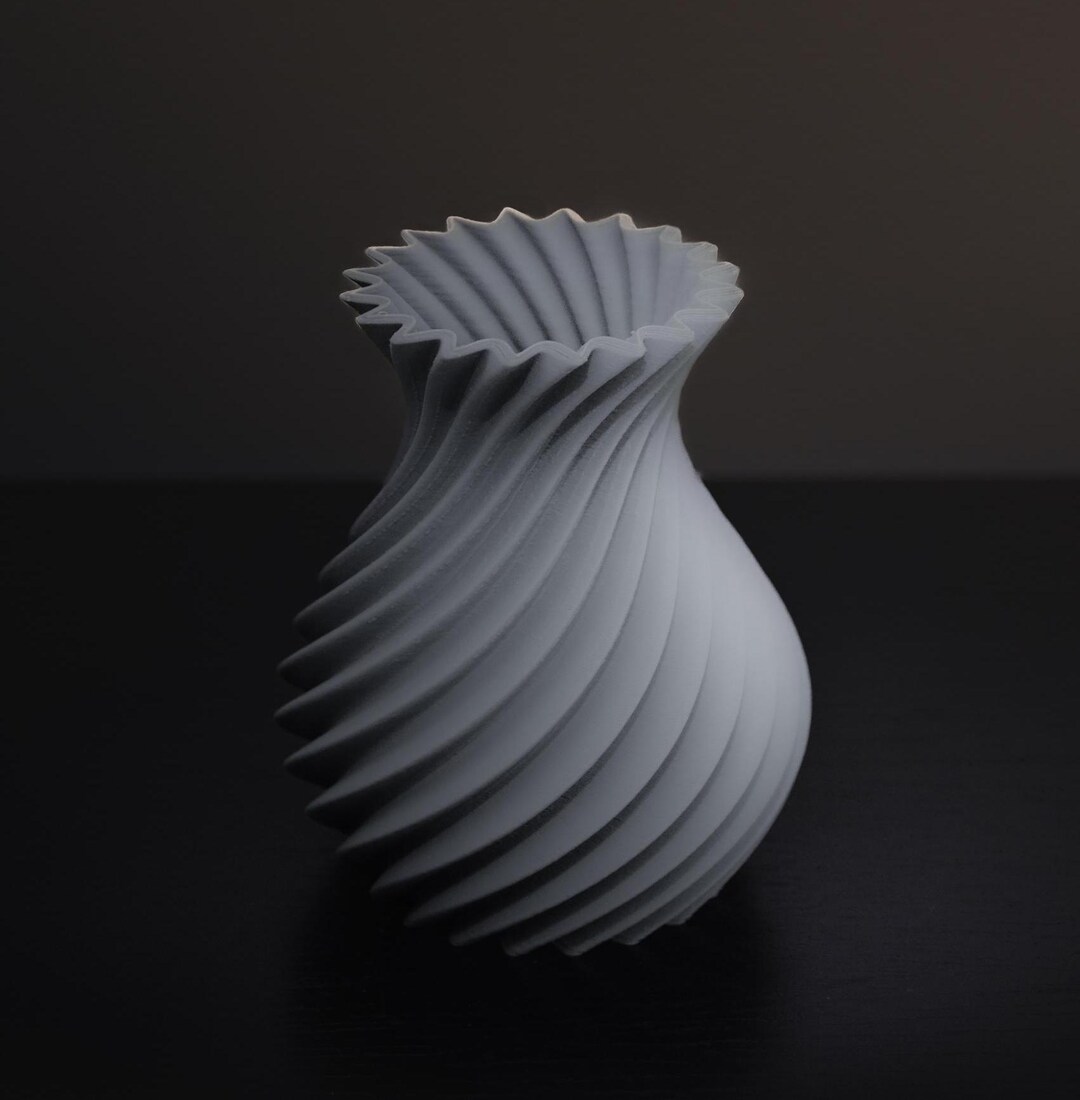 Spiral Wave 3d-printed Vase - Etsy