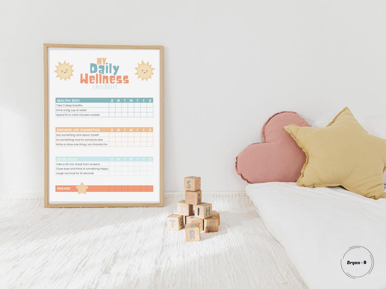 Children's Mental Health Checklist | Daily Emotional Wellness ...