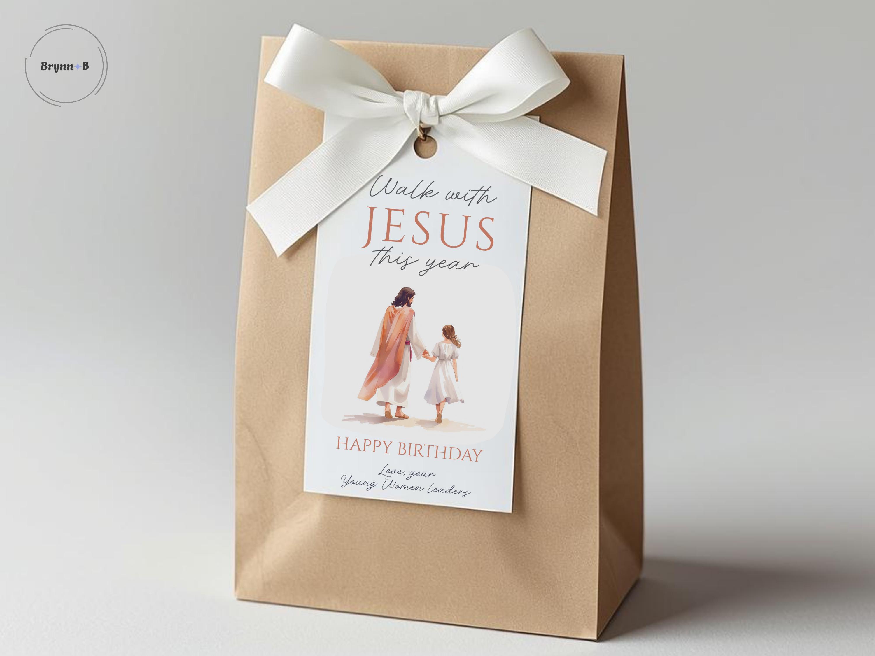 Printable Walk With Jesus Birthday Tags | Walk With Me Youth Theme 2026 ...