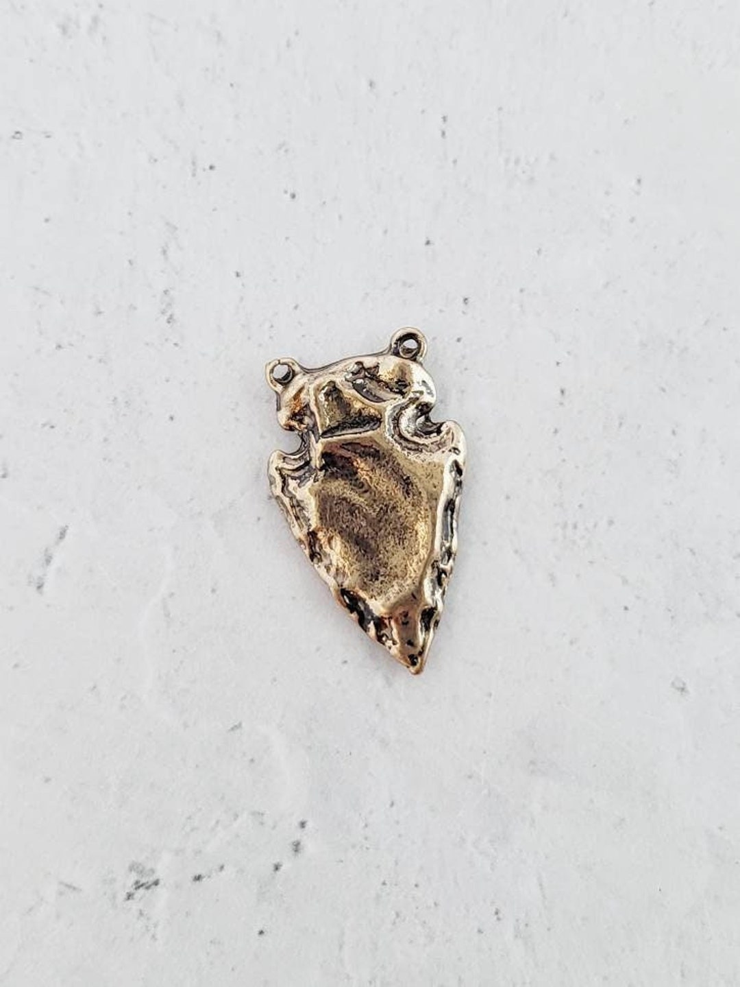 Cast Arrowhead Pendant, Solid Metal Arrowhead Pendant for Split Chain ...