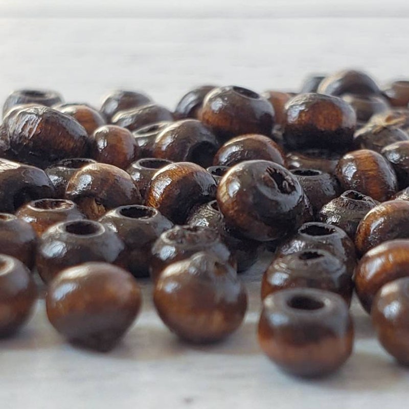 Wood Rondelle Beads - Etsy