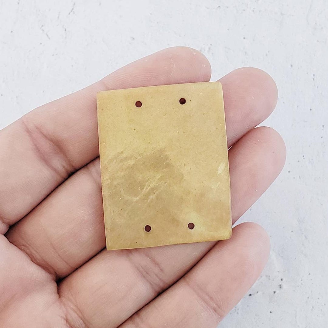 Pair of Rectangular Shell Connectors, 38x29mm Dyed Mother of Pearl 2 to ...