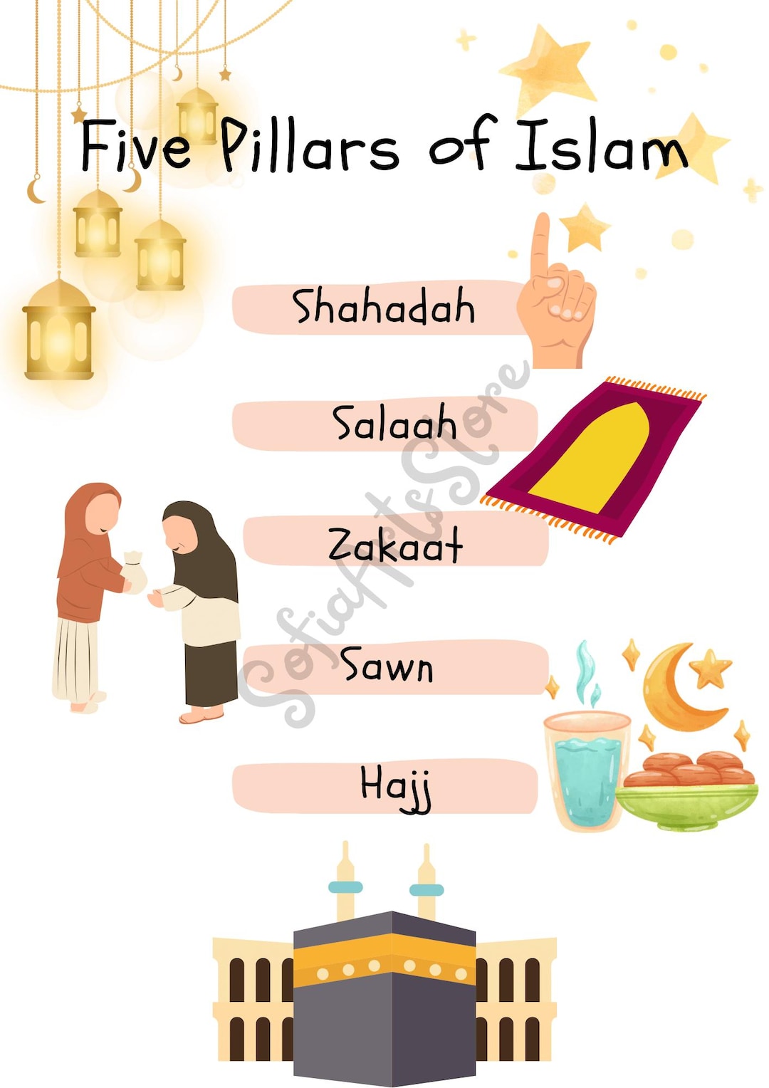 Teach Your Child the Five Pillars of Islam With This Beautiful Islamic ...