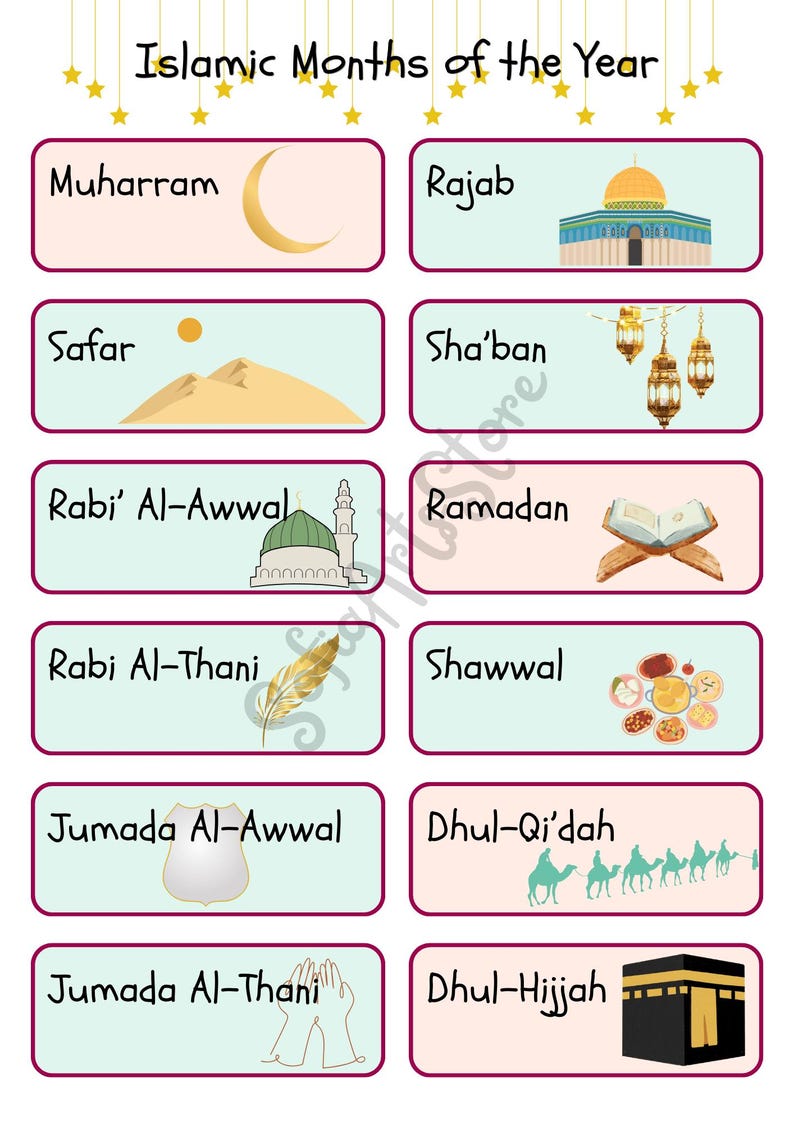 Teach Your Child the 12 Months in Islam With This Fun & Educational ...