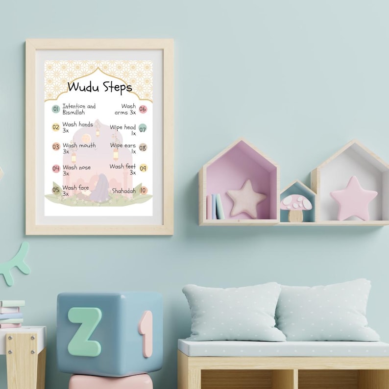 Teach Your Child the Steps of Wudu With This Engaging Islamic Poster ...