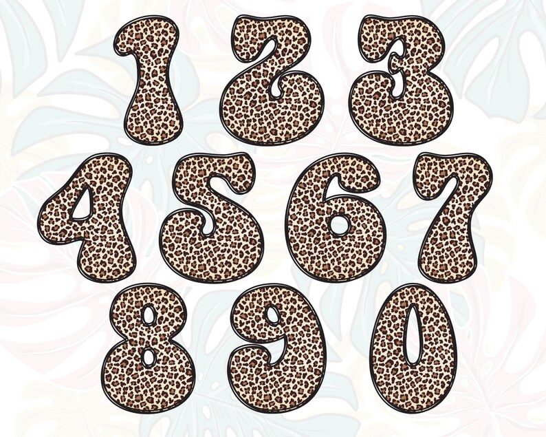 Jungle Alphabet & Numbers 2 | Doddle Letters | PNG Alphabet | PNG Font ...