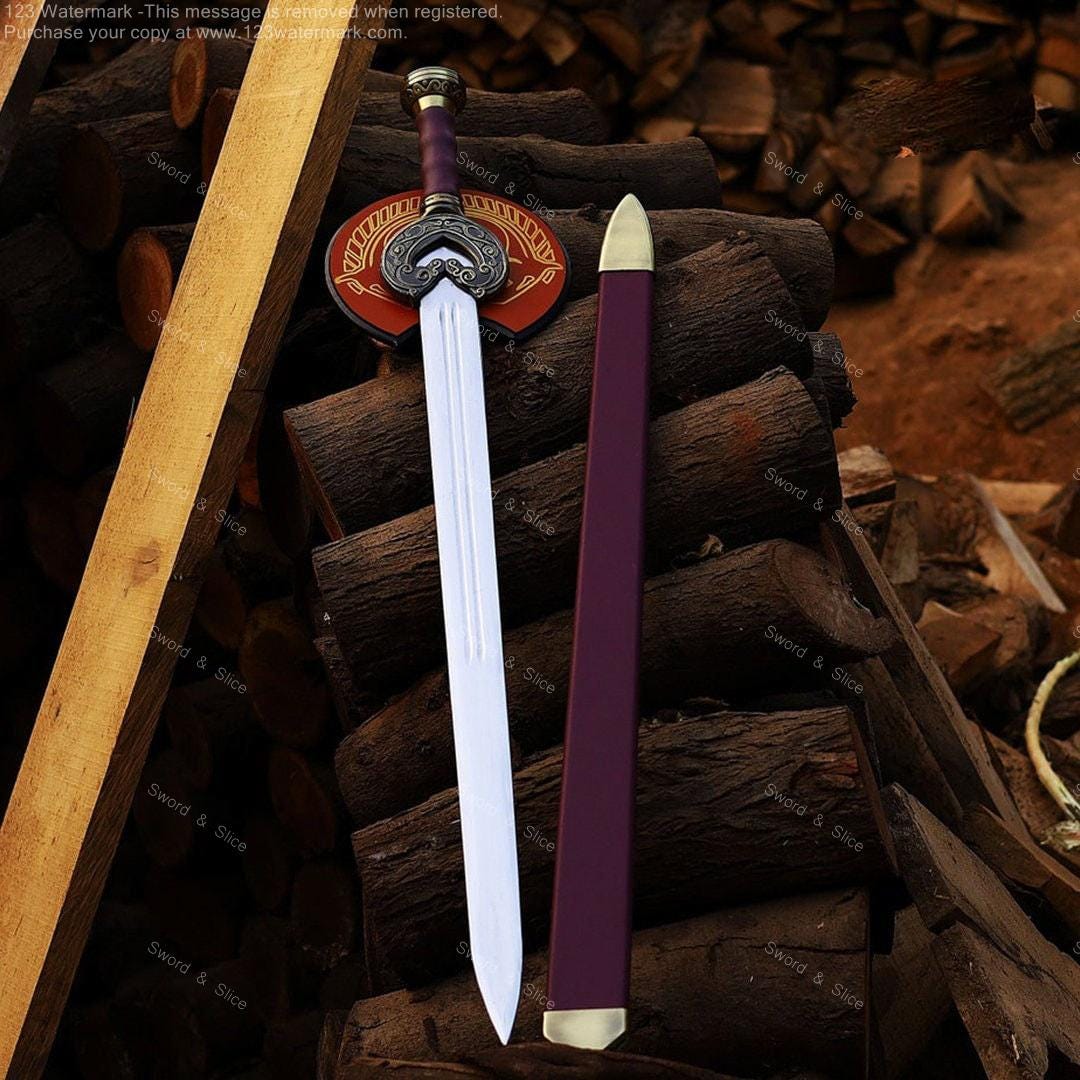 Herugrim Sword of King Theoden Replica With Free Wall Plaque Lord of ...
