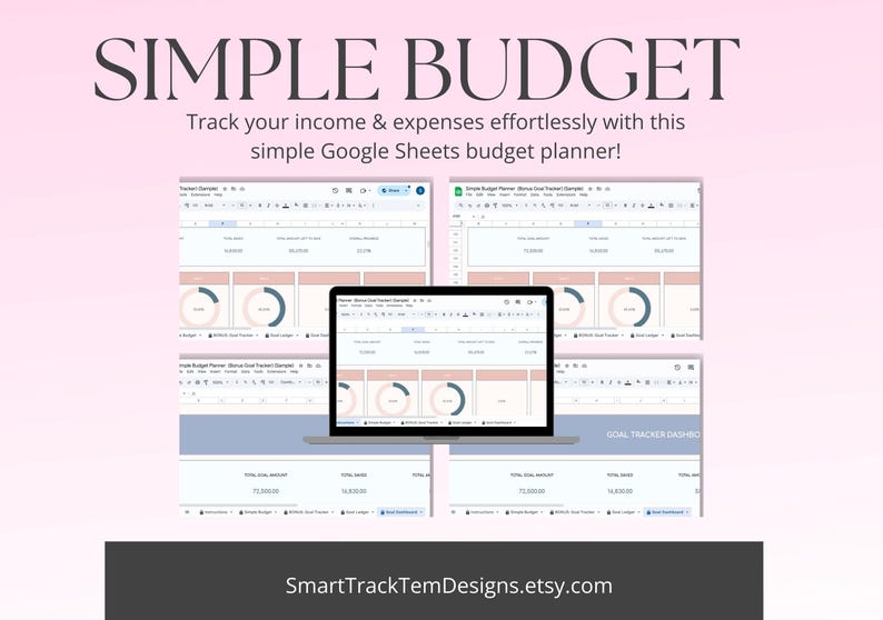 Budget Planner for Google Sheets, Monthly Budget Spreadsheet, Paycheck ...