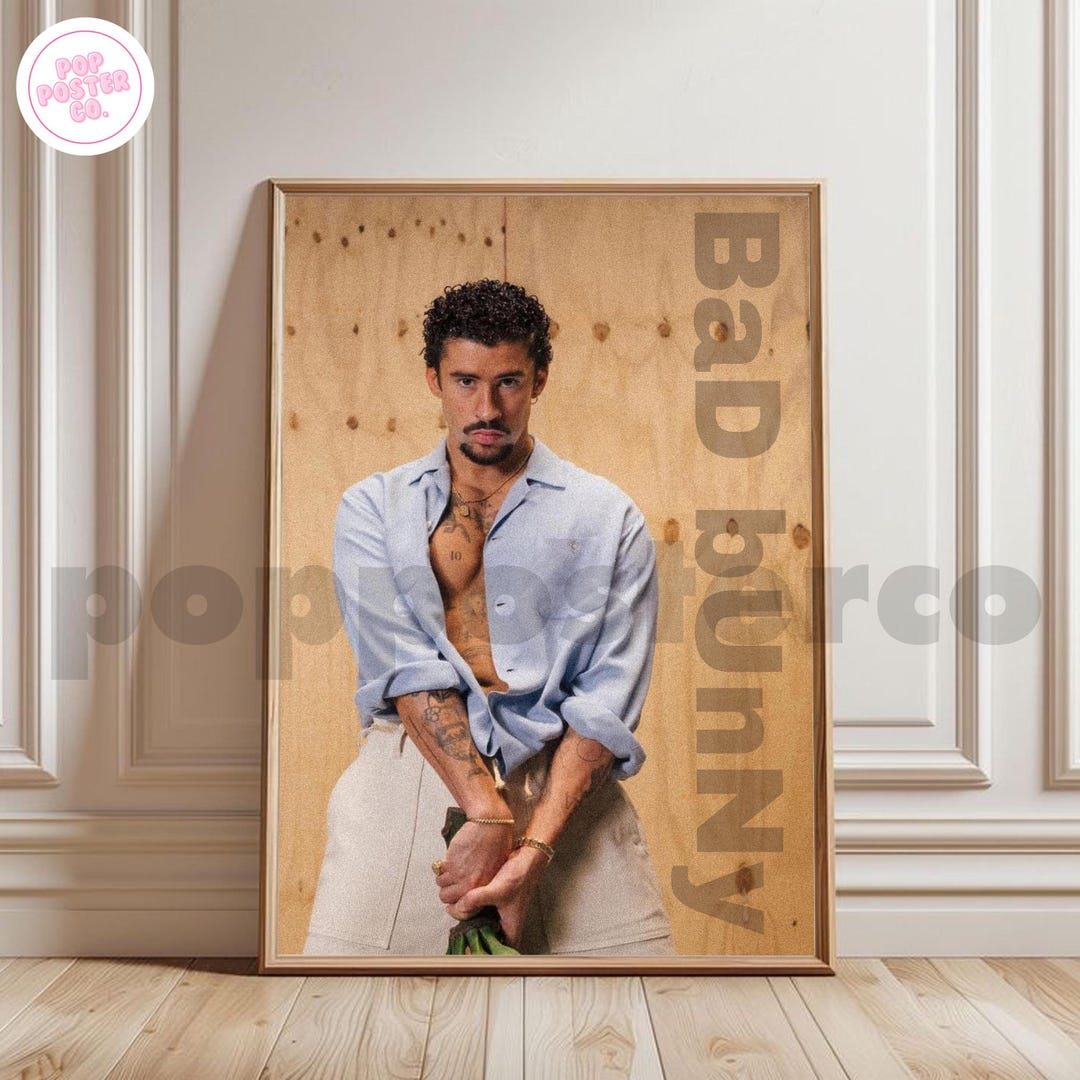 Bad Bunny Poster Cute Dtmf - Etsy