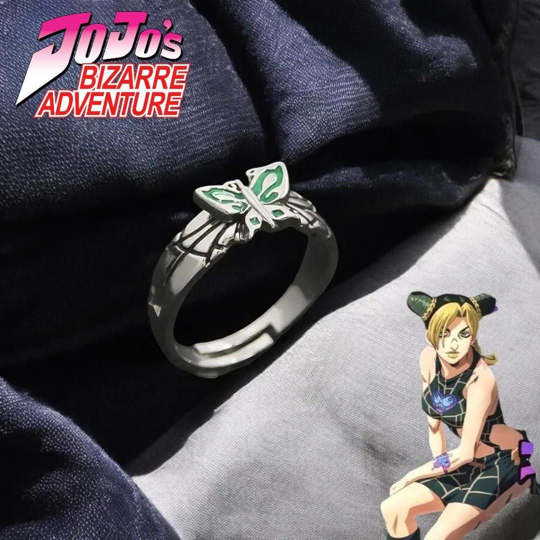 Jojo's Bizarre Adventure Adjustable Rings Jolyne Cujoh Butterfly ...
