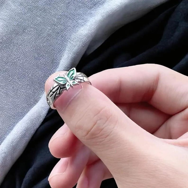 Jojo's Bizarre Adventure Adjustable Rings Jolyne Cujoh Butterfly ...