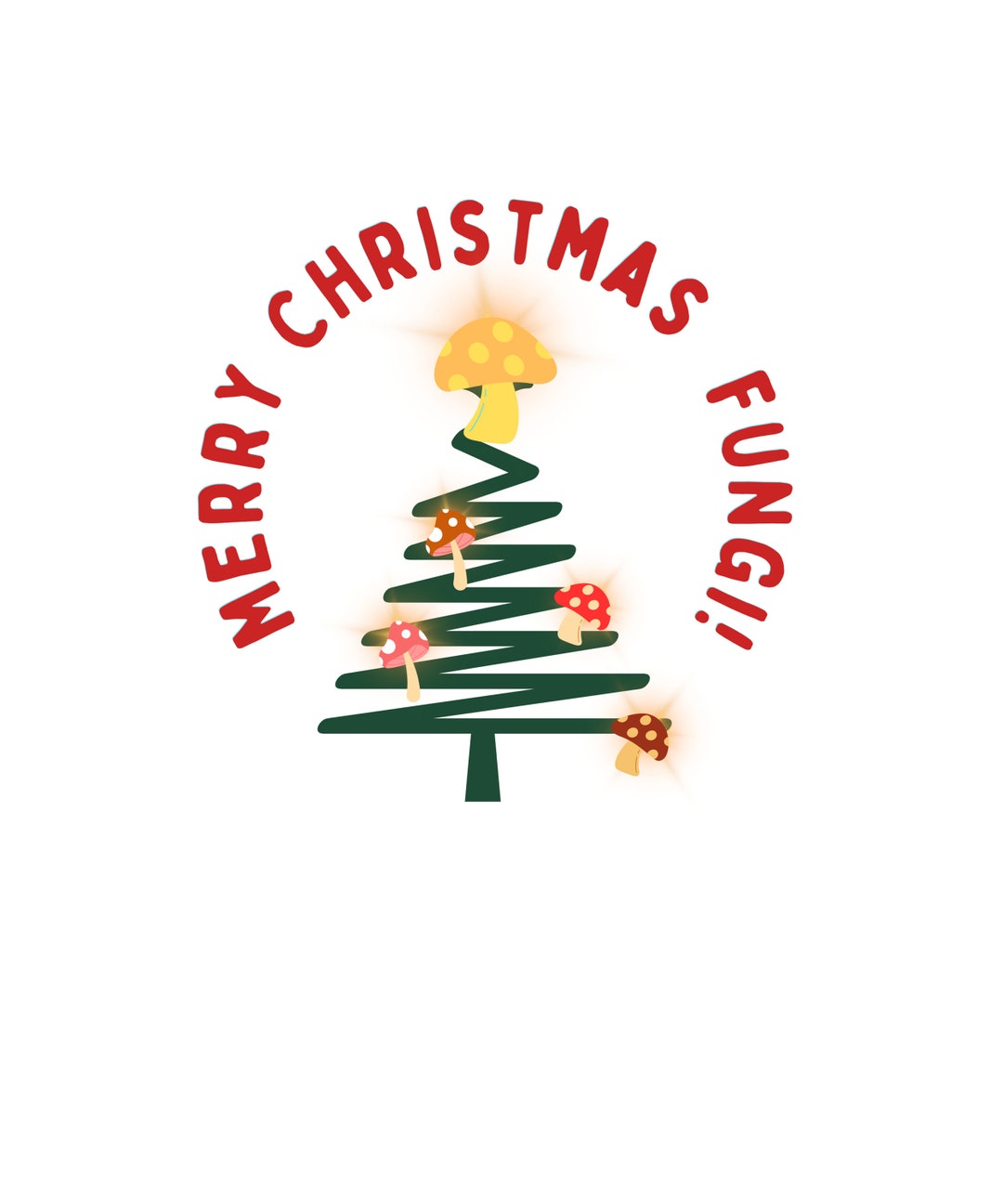 Merry Christmas Fungi - Etsy