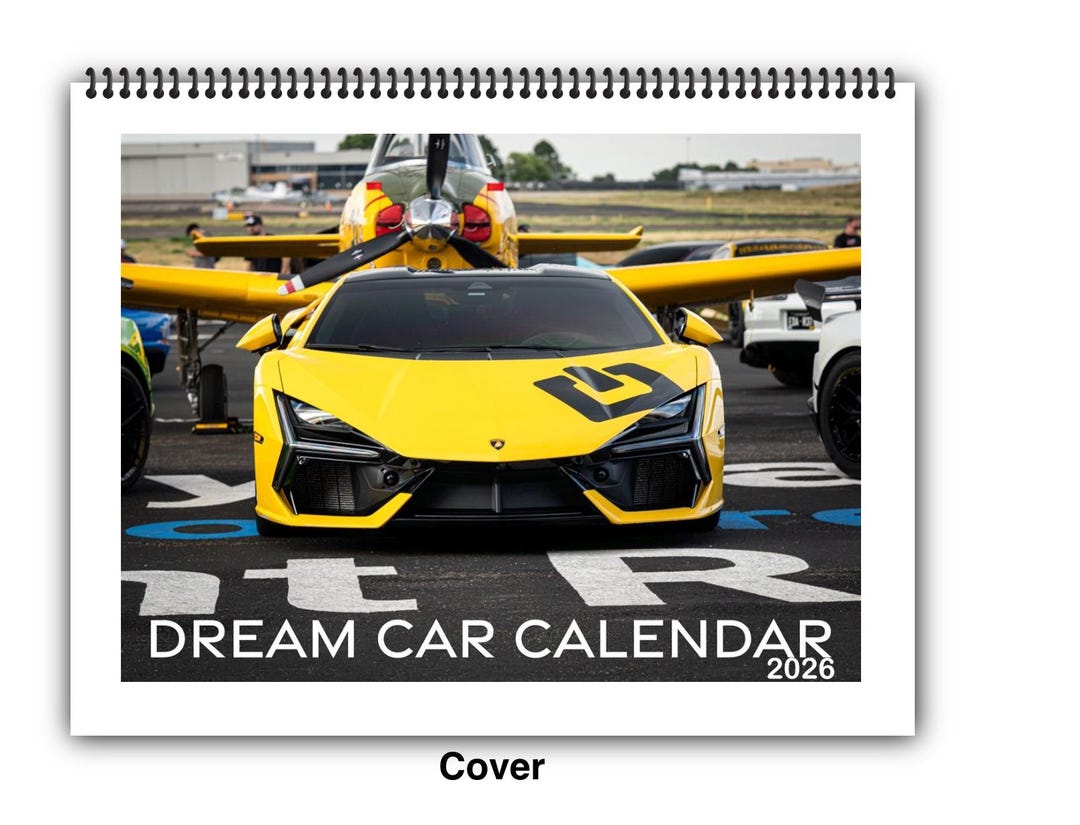 2026 Dream Car Calendar - Etsy