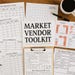 Vendor Market Worksheets | Printable Planner and Checklists for Craft ...