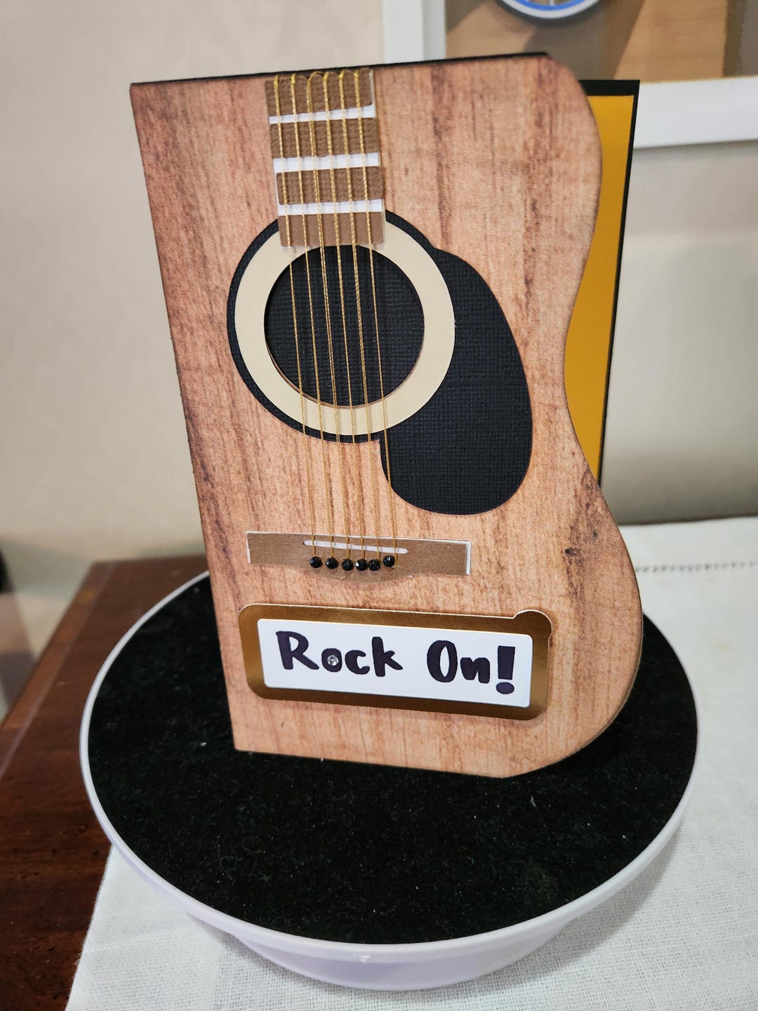 Three-dimensional Pop-up Guitar Greeting Card - Etsy