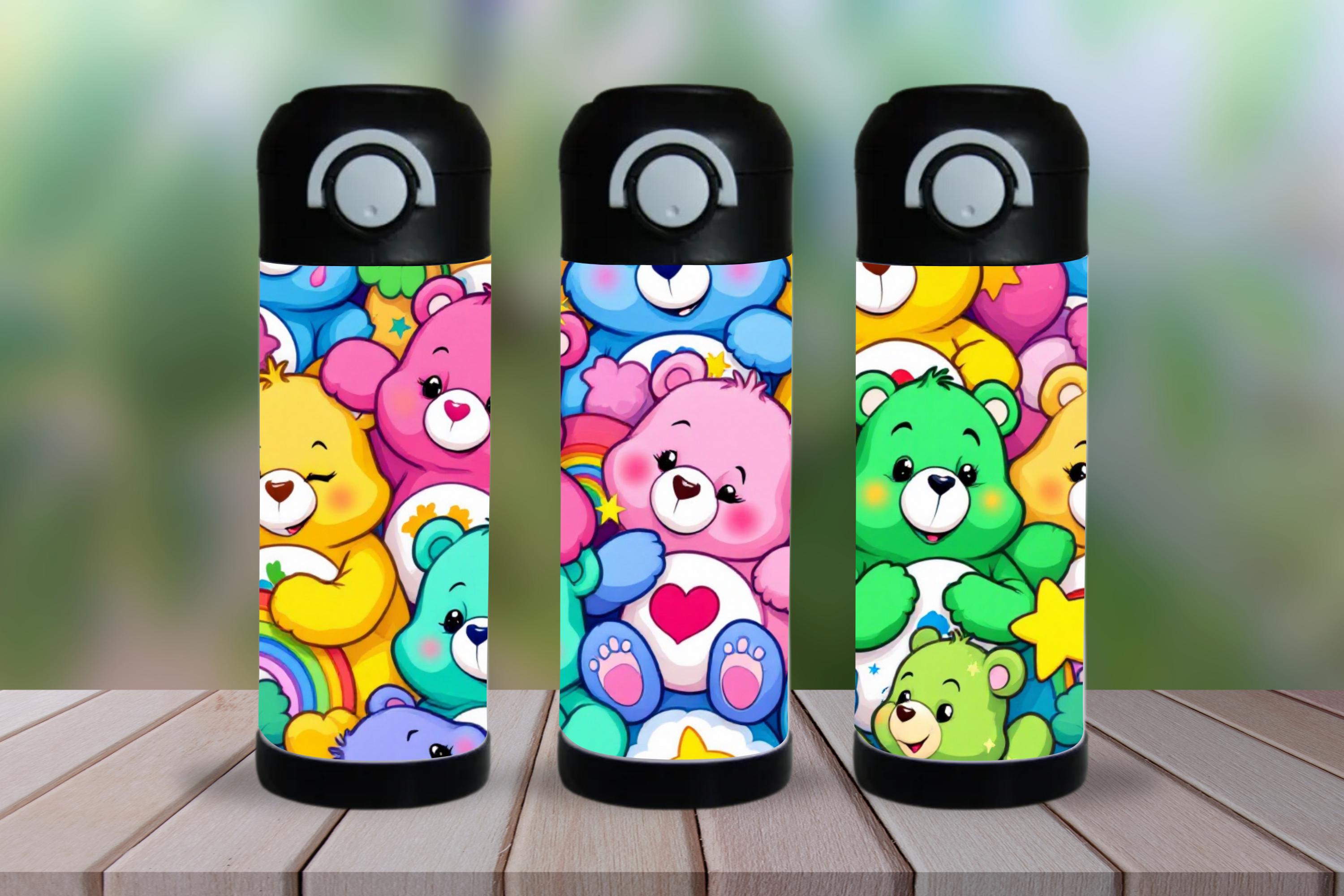 12 Oz Care Bear Kids Tumbler Personalized Flip Top - Etsy