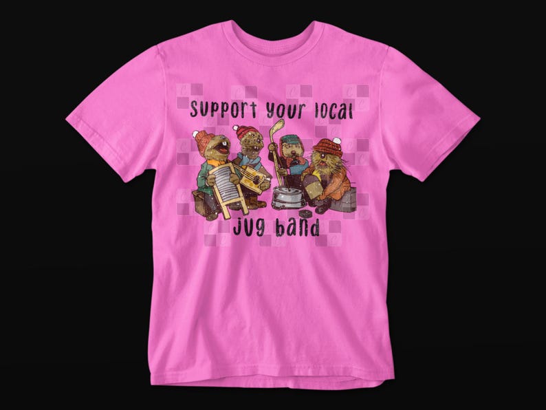 Support Your Local Jug Band - Emmet Otter's Jugband Tshirt Retro Pop ...