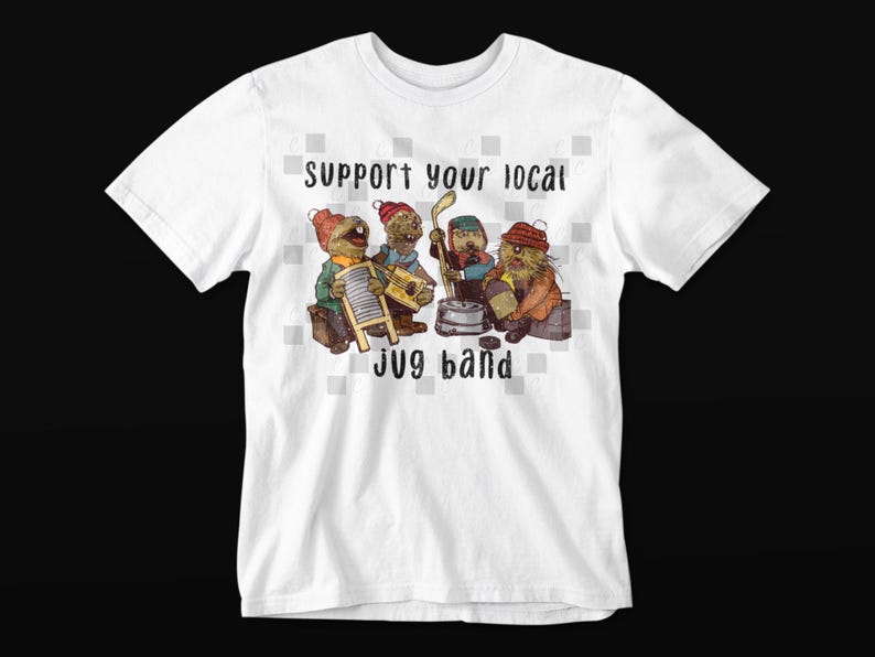 Support Your Local Jug Band - Emmet Otter's Jugband Tshirt Retro Pop ...