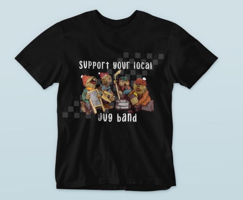 Support Your Local Jug Band - Emmet Otter's Jugband Tshirt Retro Pop ...