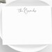 Personalized Stationery Signature Script Flat Note Cards - Etsy