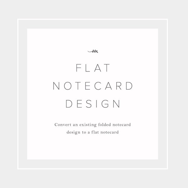 Flat Note Cards - Etsy