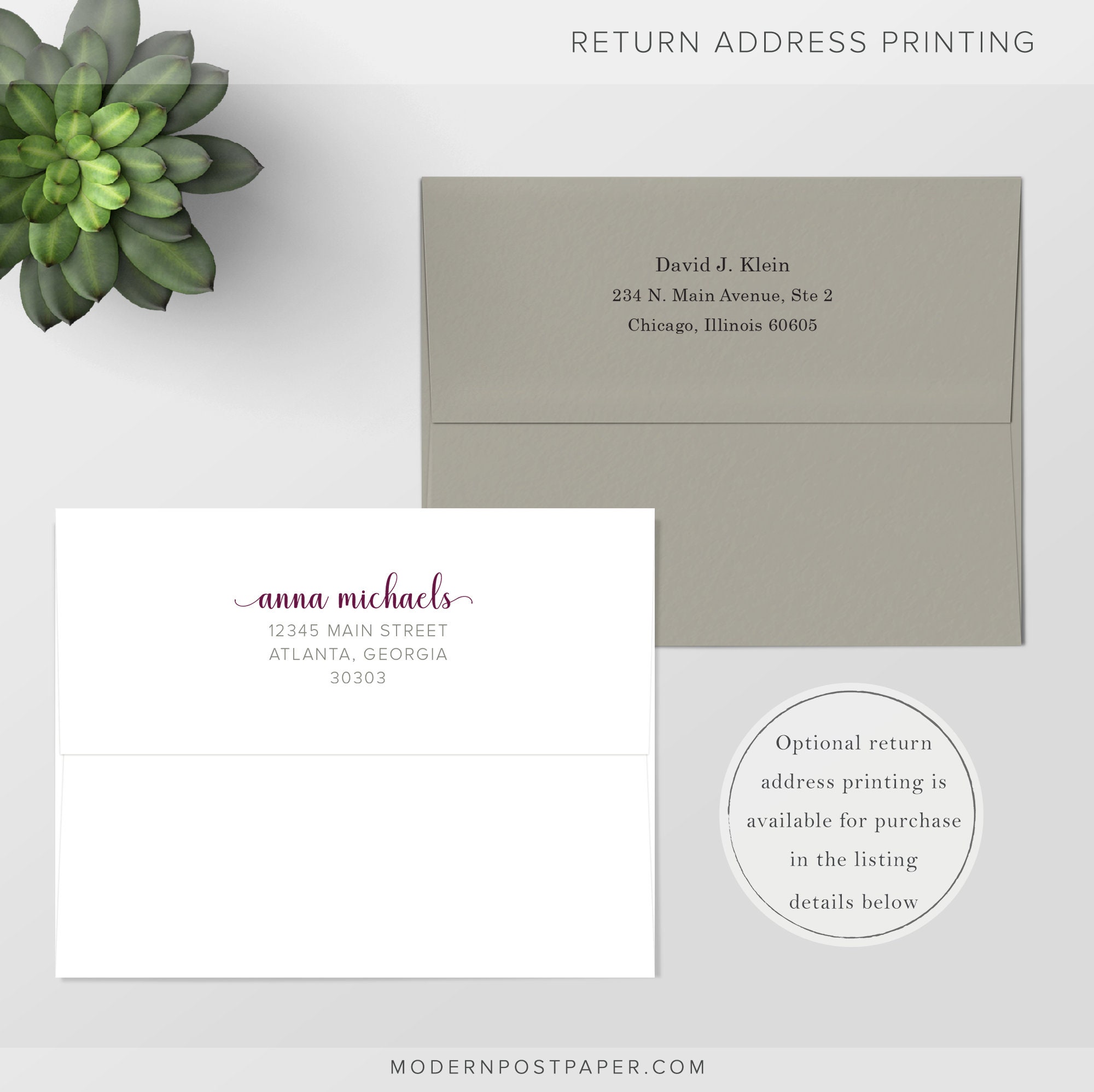 Personalized Stationery • Block Initials • Folded Note Cards Envelopes ...