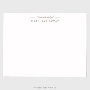 Personalized Stationery | From the Desk of | Business Note Cards ...
