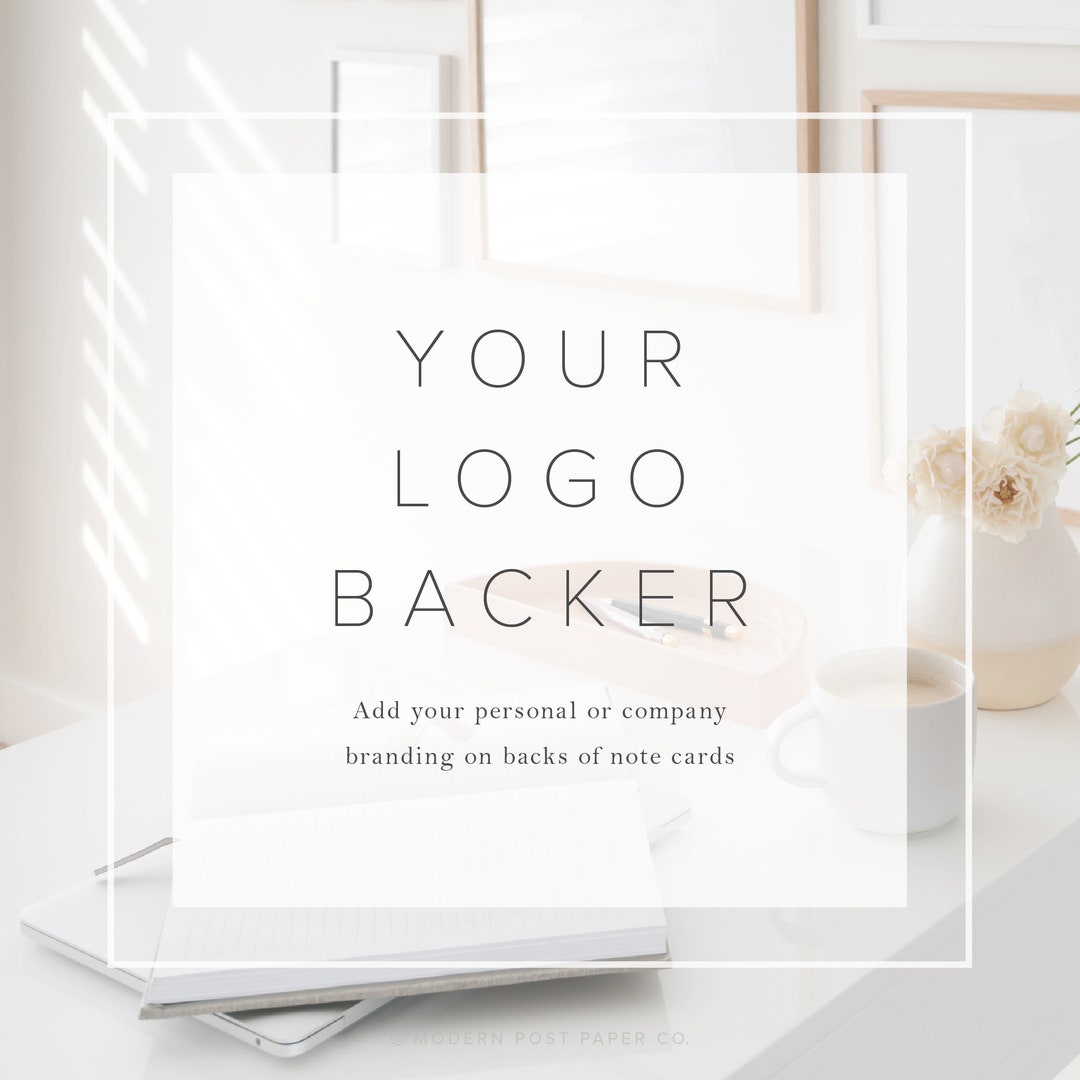 Logo Backer Printing Add Your Own Logo - Etsy
