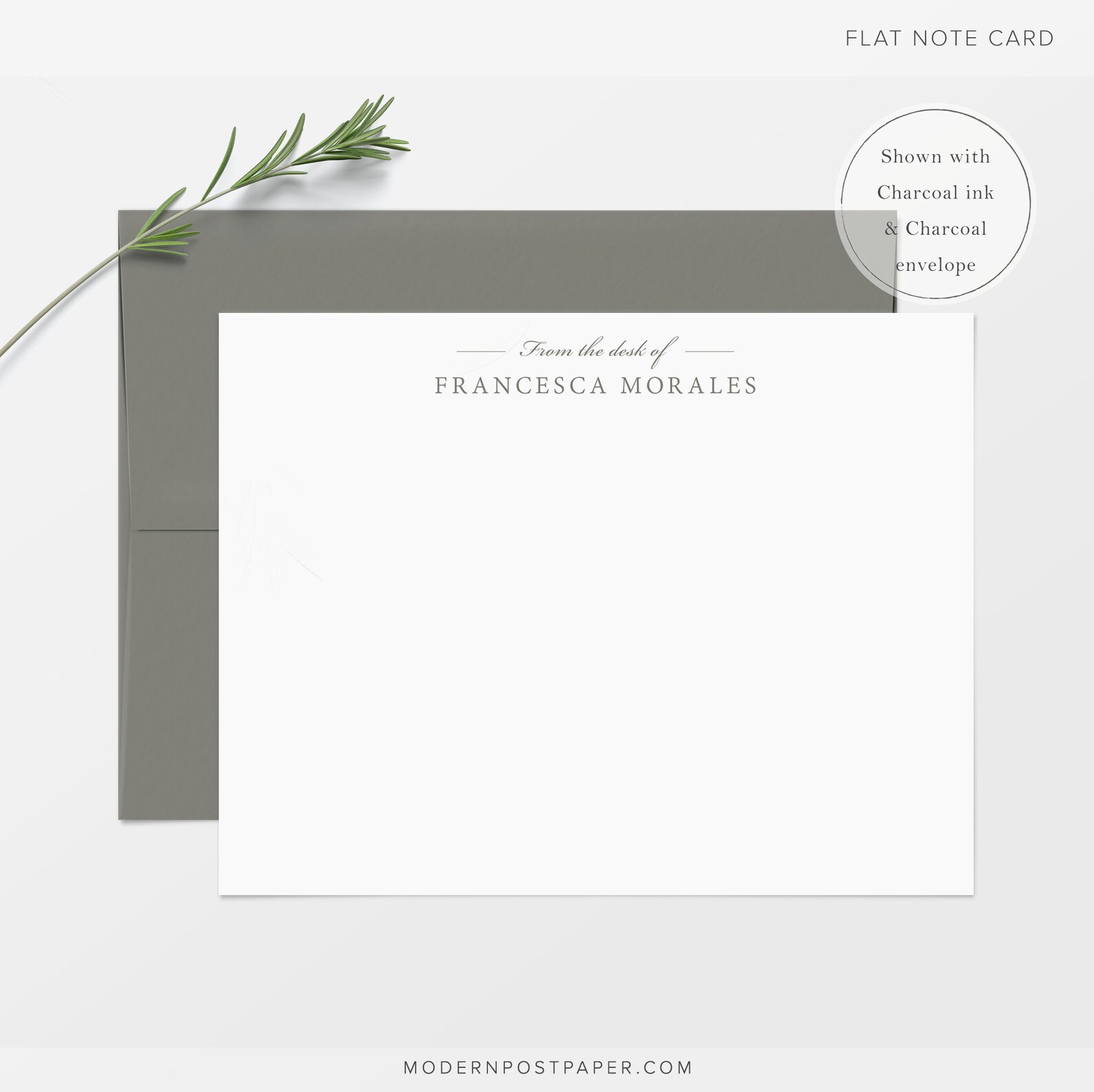 Personalized Stationery From the Desk of Business Note - Etsy