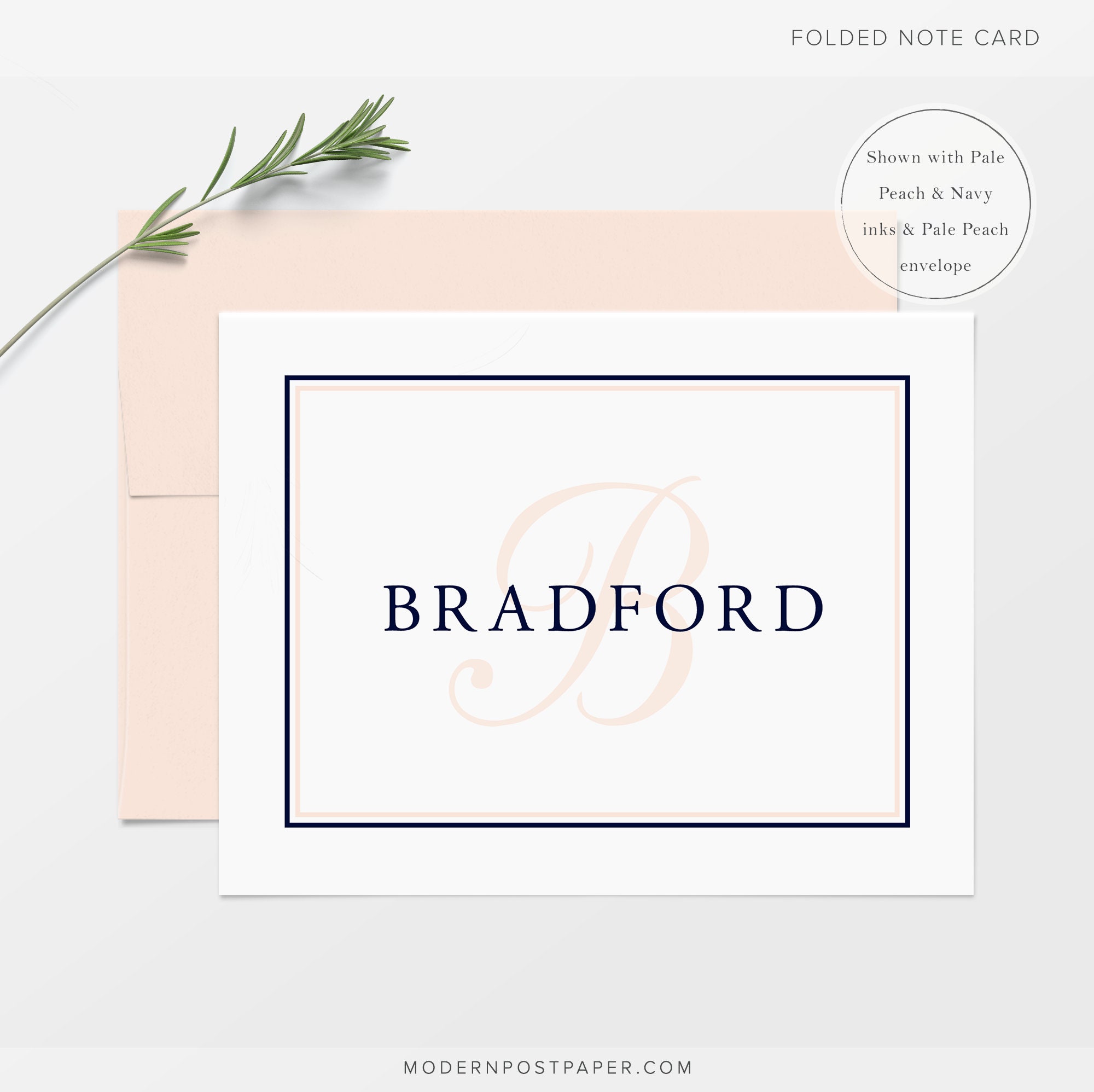 Personalized Stationery Family Classic Folded Note Cards - Etsy