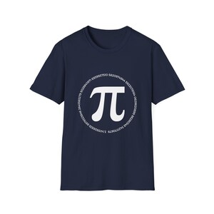 Pi Symbol and Digits Graphic Tee - Math Enthusiast & Geeky Gift for Pi ...