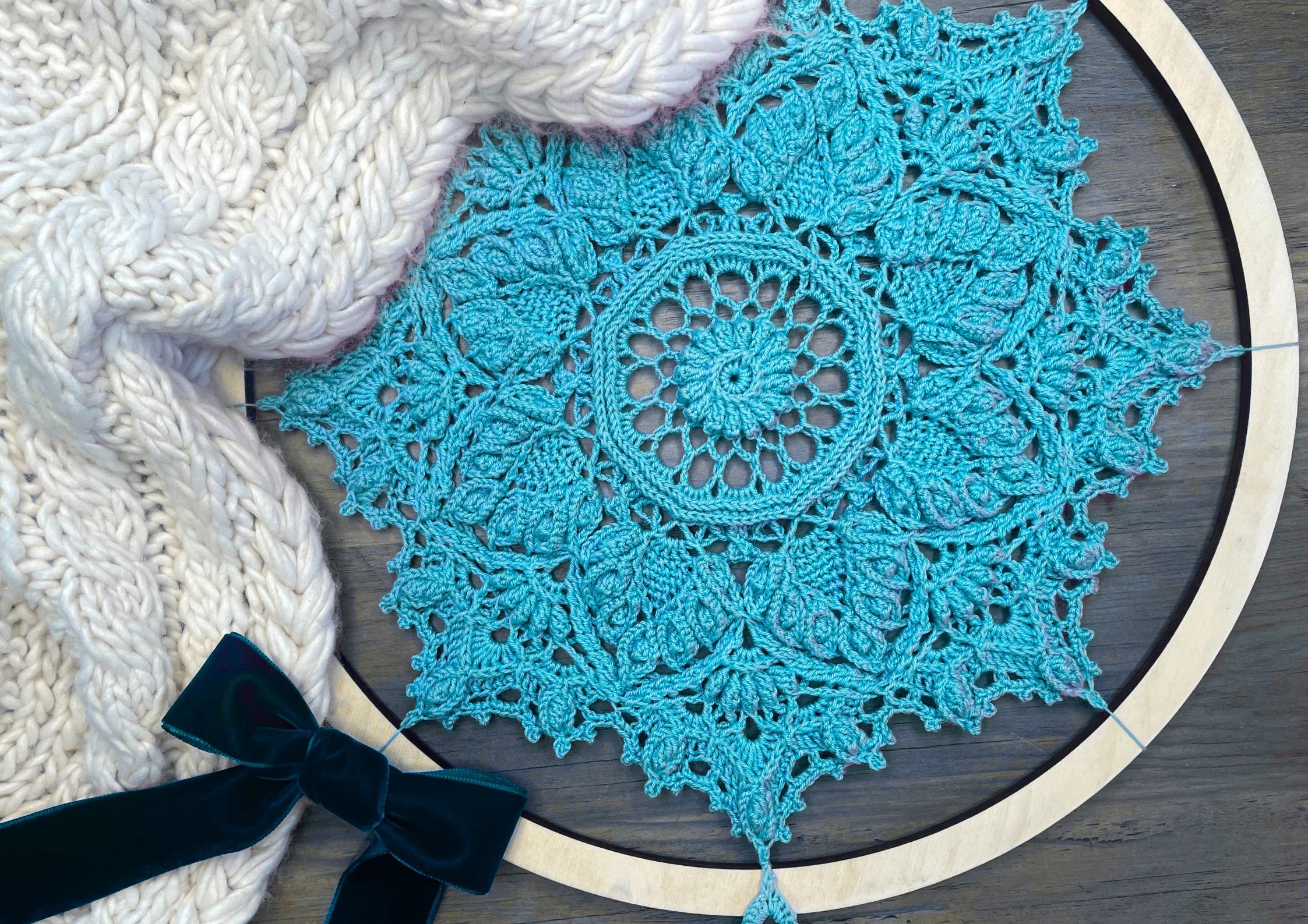 Crystal Crochet Doily Pattern — Textured 3D Mandala PDF - Etsy