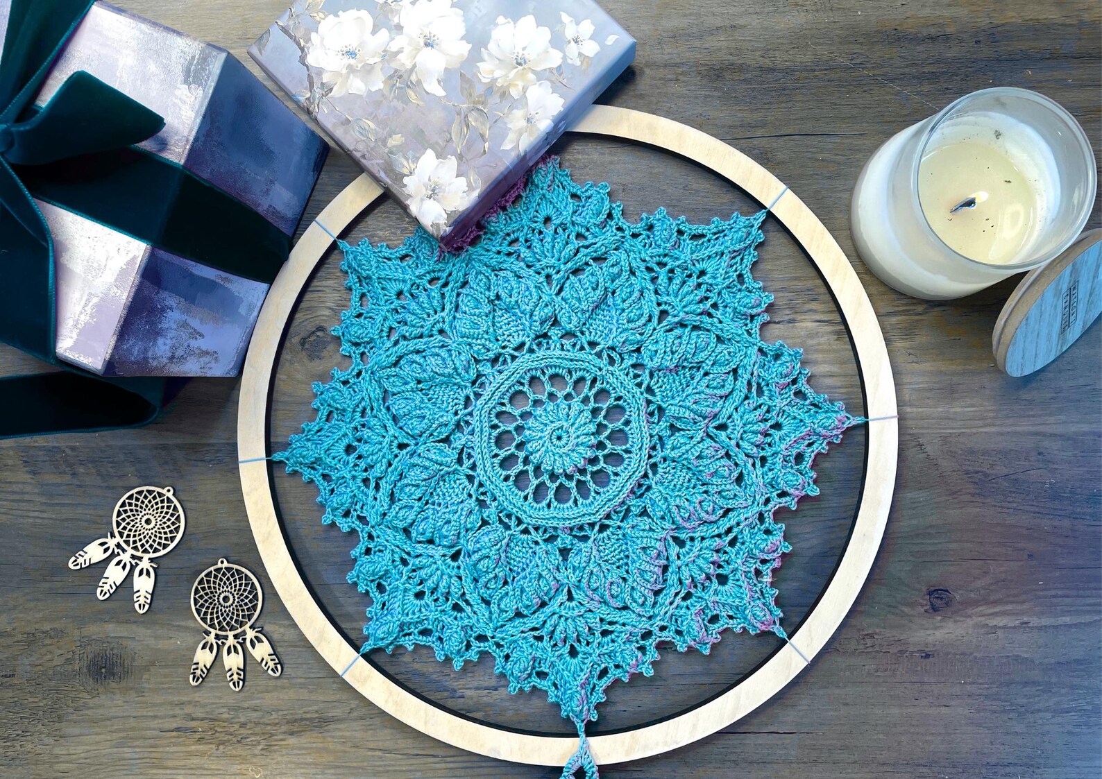 Crystal Crochet Doily Pattern — Textured 3D Mandala PDF - Etsy