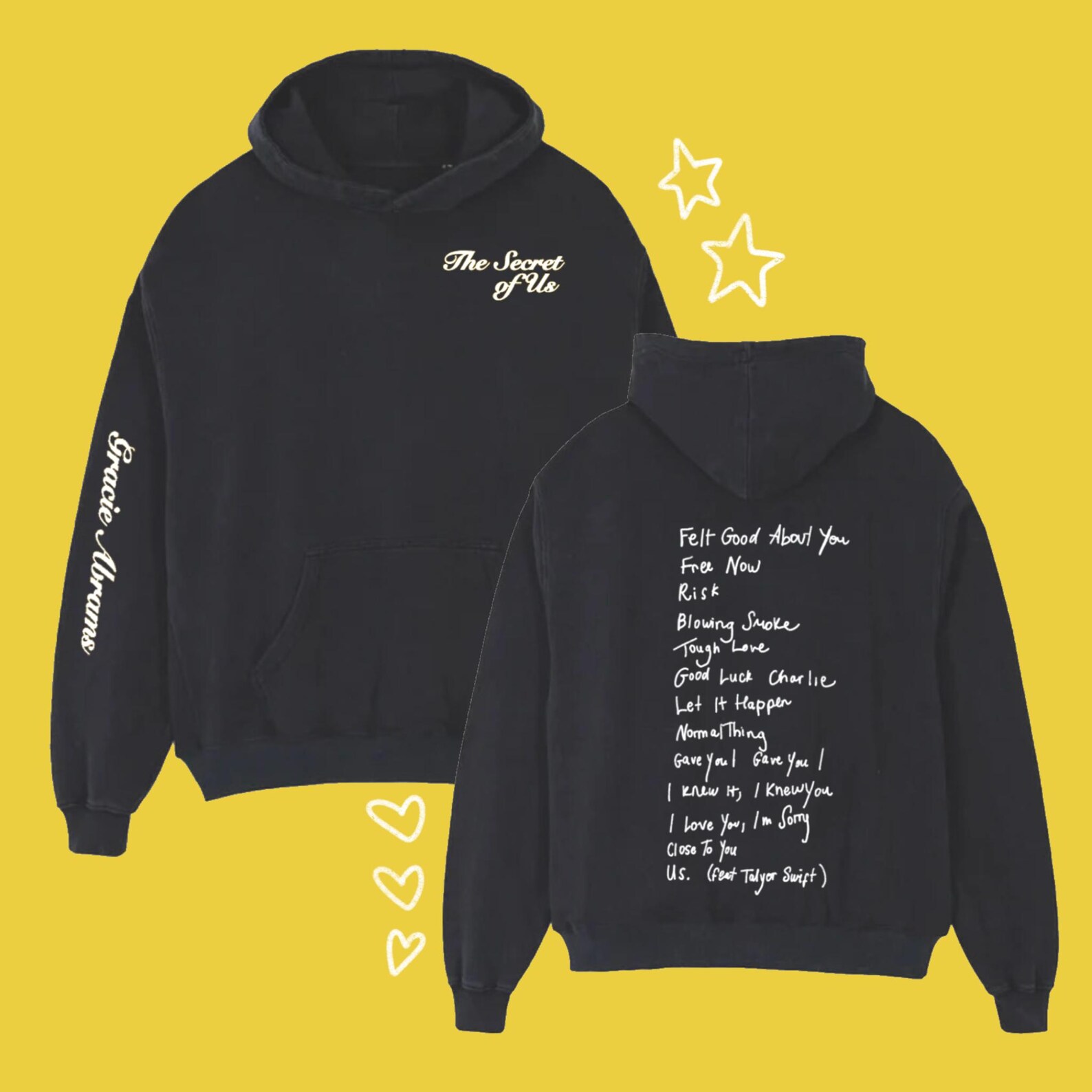 The Secret of Us Gracie Abrams Inspired Hoodie | Gracie Abrams Merch ...