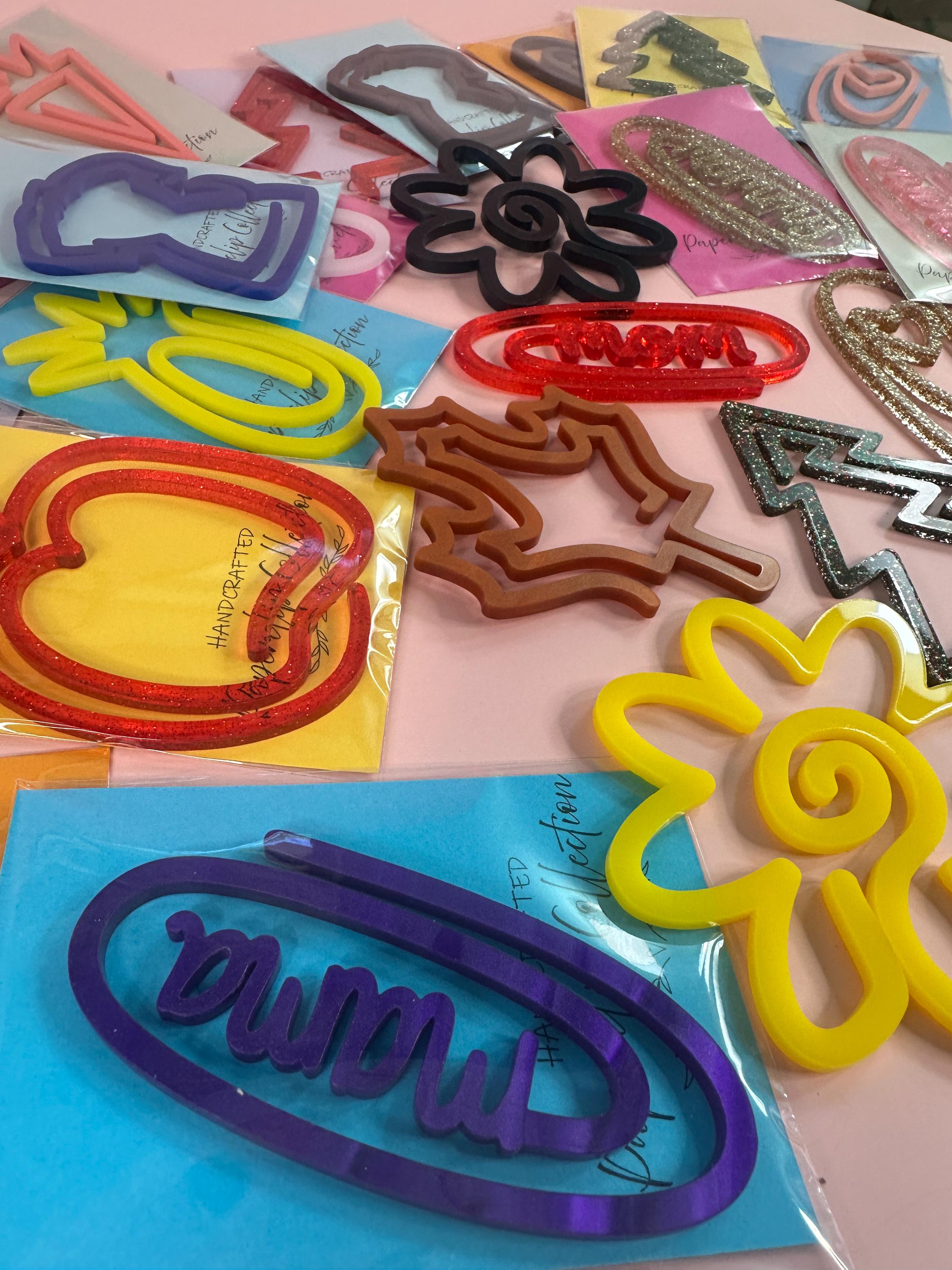 Jumbo Acrylic Paperclip, Fun & Functional Clip for Planners, Books and ...
