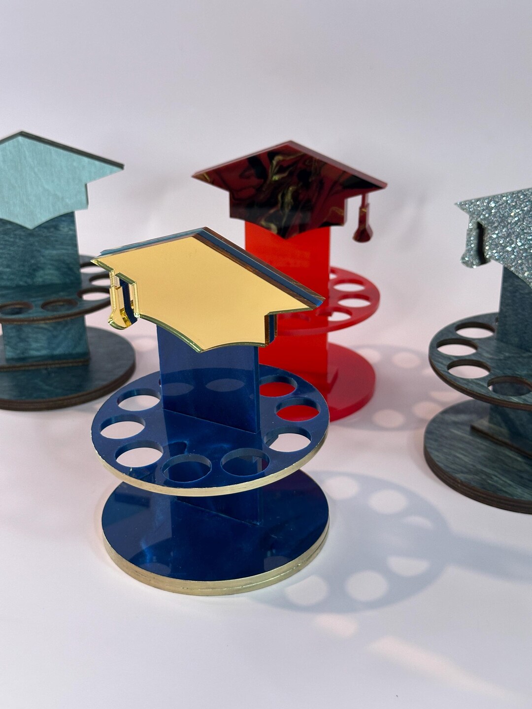 Graduation Money Tree – Custom Cap & Gown Colors – Holds 10 Rolled ...