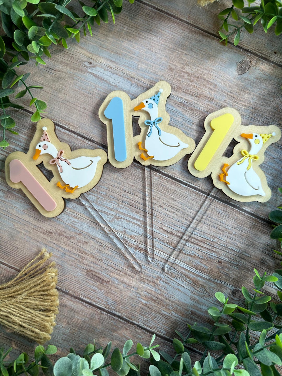 One Silly Goose Cake Topper, First Birthday Party Decor, Silly Goose ...